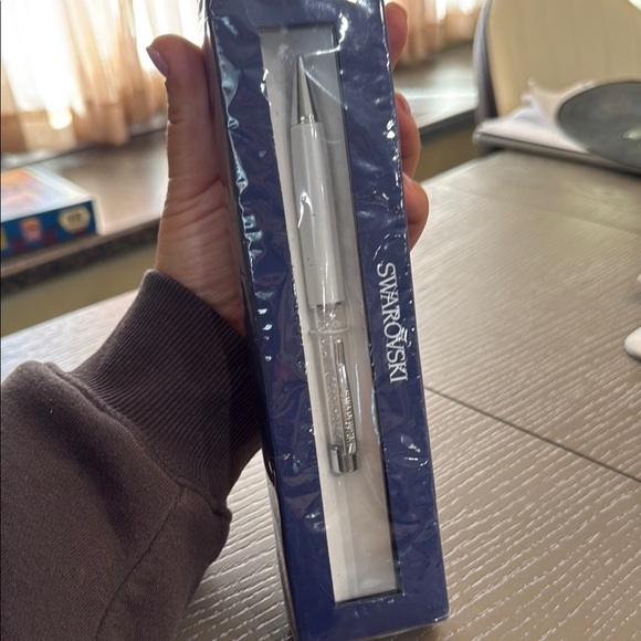 Swarovski | Office | Swarovski White And Silver Crystal Pen | Poshmark
